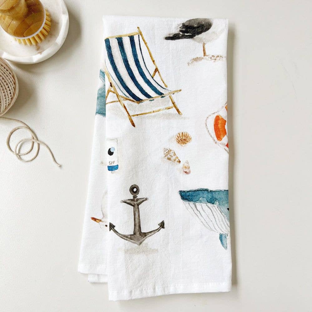 emily lex studio - Seaside tea towel – Witherspoon Rose Culture
