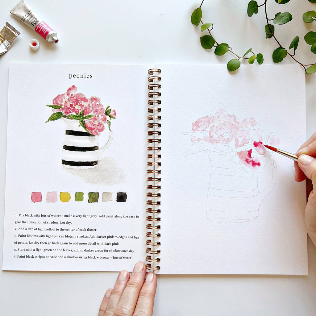 emily lex studio - Bouquets watercolor workbook – Witherspoon Rose Culture